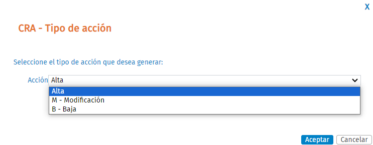 Cómo volver a generar el fichero CRA