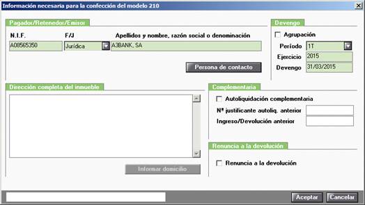 Cómo informar las rentas del modelo 210 (excepto transmisiones de ...