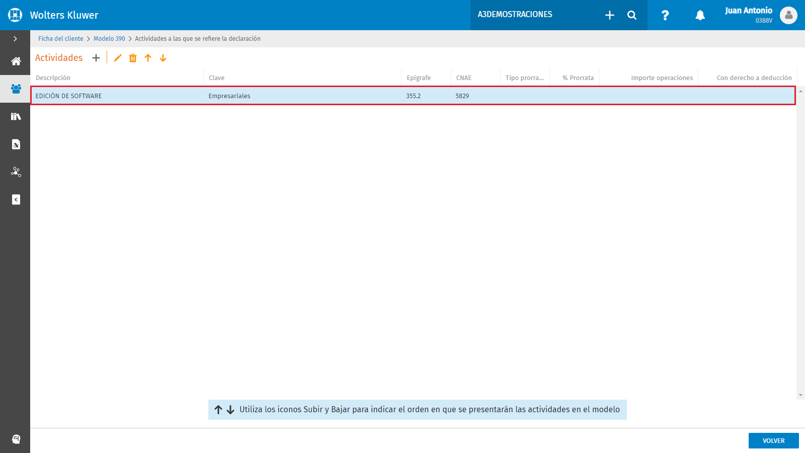 Modelo 390. Error de validación PAR010 Debe seleccionar al menos una ...