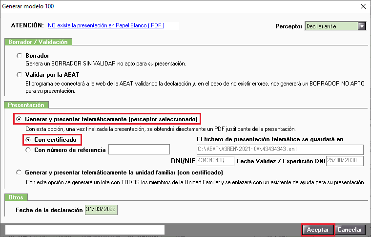 Presentación Directa De Una Declaración Complementaria De Renta A La