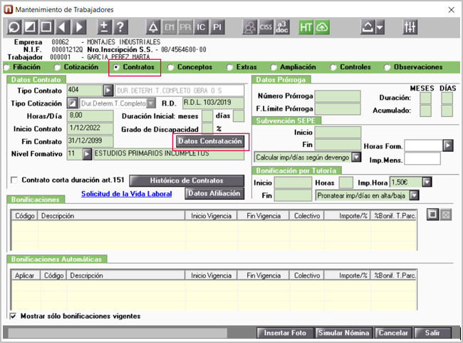 Funcionalidad SEPE: Presentación directa de contratos y certificados