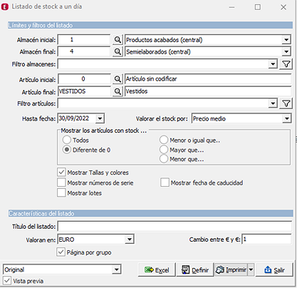 Listado de stock a un día: ¿cómo funciona?