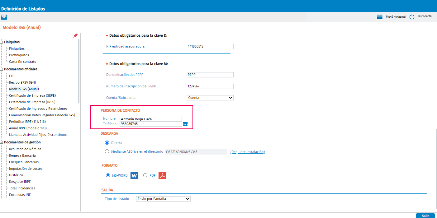 EPSV: Cómo generar el recibo EPSV Anual (modelo 345)