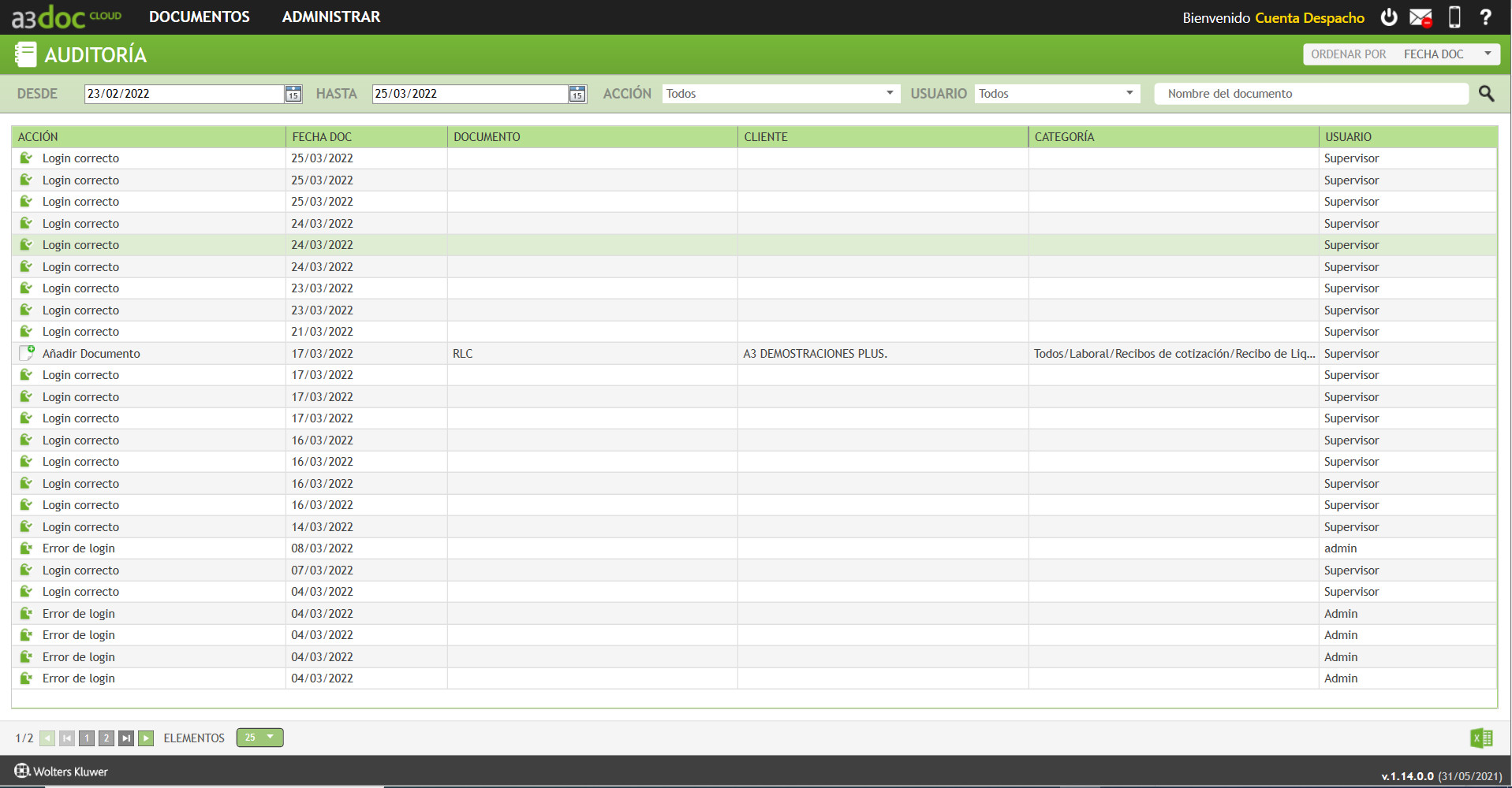 Cómo administrar a3doc cloud