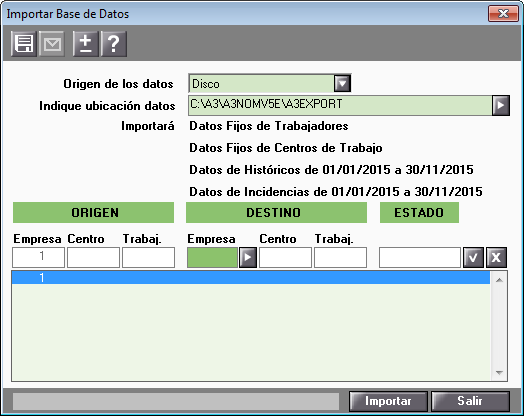 Exportar/ Importar datos: ¿Cómo Importar Datos desde el Programa?